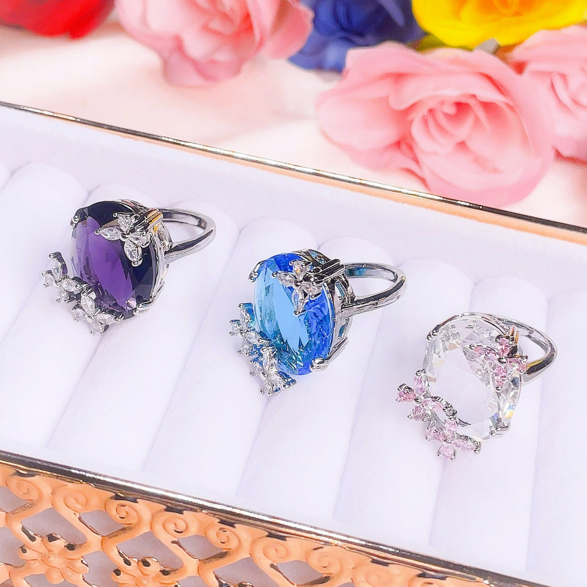 Alexandria Cocktail Ring – Holicca